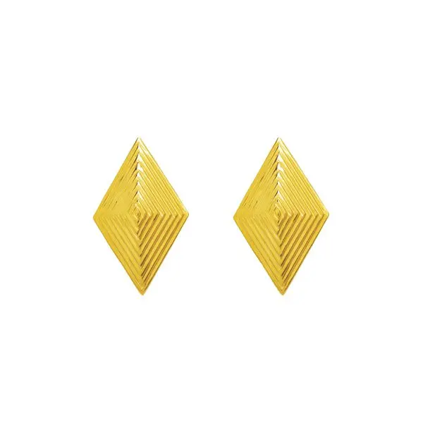 LAVANI JEWELS Barcelona Diamond Earrings - Gold