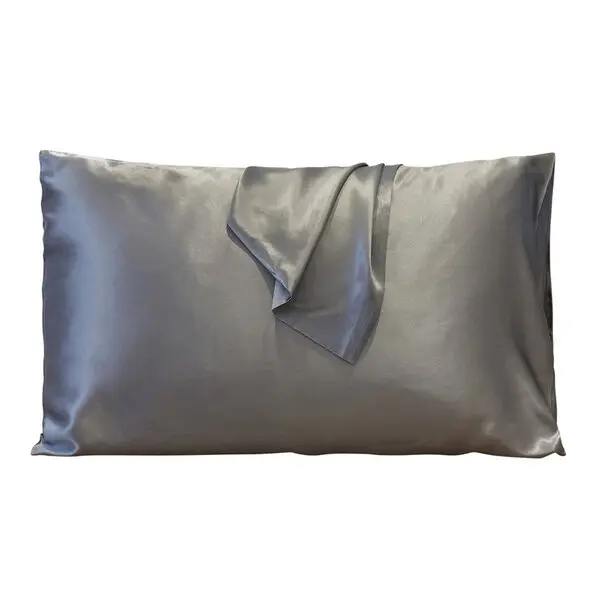 SOFT STROKES SILK Pure Mulberry Silk Pillowcase Standard - Grey