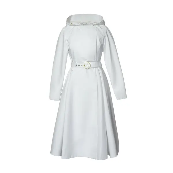 RAINSISTERS Water-resistant Belted Trench Coat