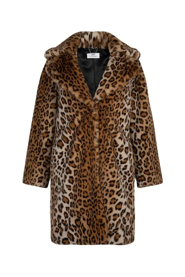 ISSY LONDON Loretta Longline Faux Fur Coat