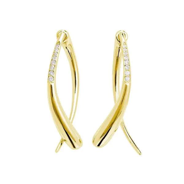 LUCY QUARTERMAINE Sycamore Vermeil Earrings - Gold