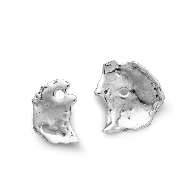 EVA REMENYI Talisman Moon Earrings - Silver