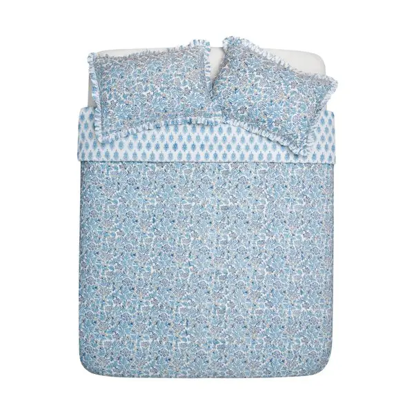INARA Botanical Paisley Bedding Set King - Blue