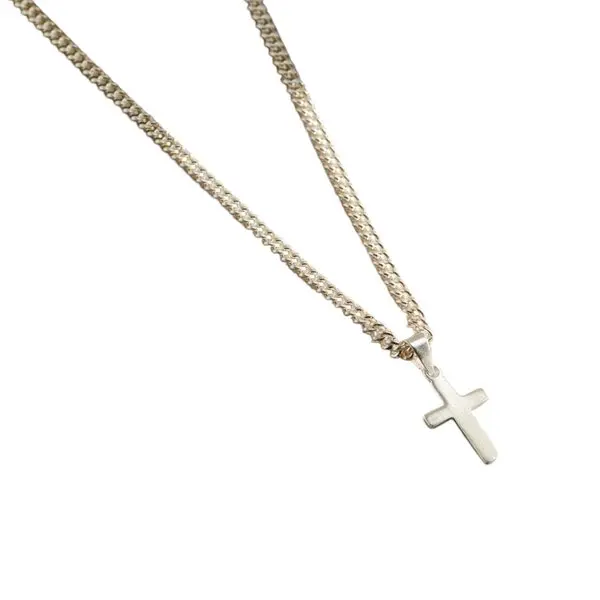 POSH TOTTY DESIGNS Sterling Cross Pendant Necklace - Silver