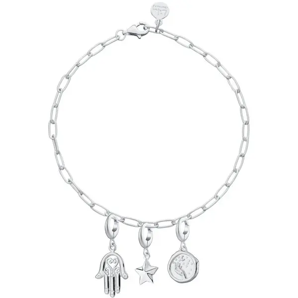 LILY CHARMED Luck And Magic Oval Link Charm Bracelet - Silver