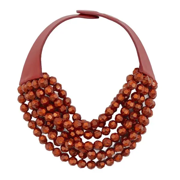 Fairchild Baldwin Bella Metallic Necklace - Red