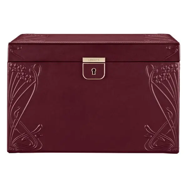 Wolf Large Jewellery Box - Red