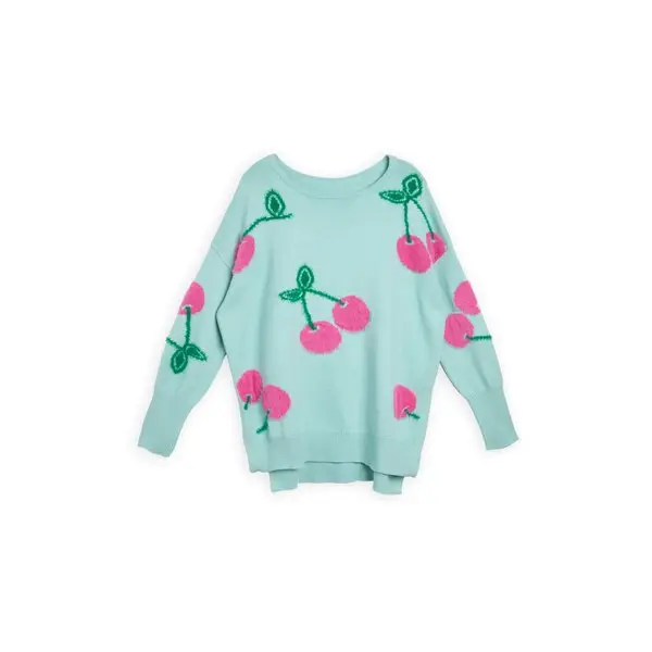 Saachi Appliqued Pullover Sweater