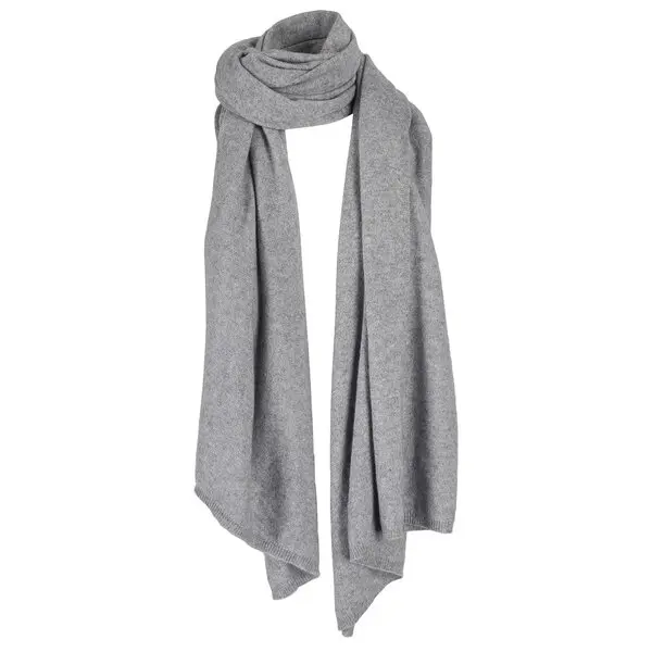 TIRILLM Alfie" Big Cashmere Scarf Melange - Grey