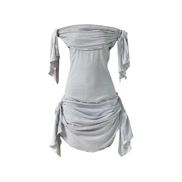 ENXHALINE Striped Dress