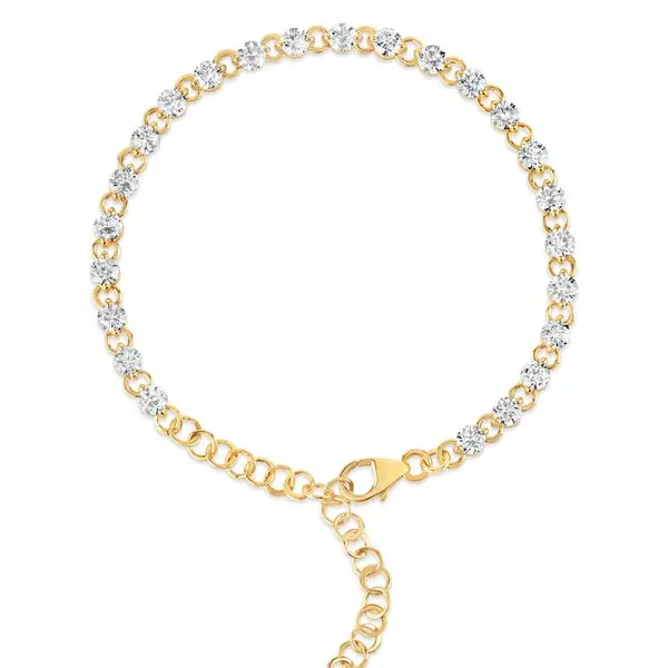 DINNY HALL Shuga Lab-created Diamond Tennis Bracelet - Gold