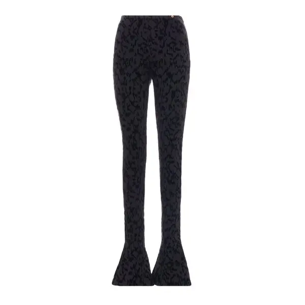 NISSA High-rise Flared Velvet Pants