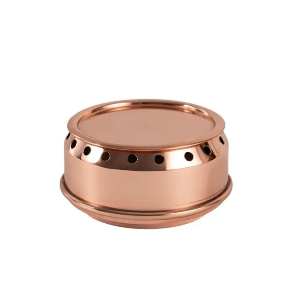 ANATOLIACRAFT Handmade Copper Drink Warmer & Serving Stand - Brown