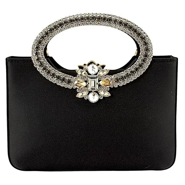 DAMAPREZIOSA Dama Venus Jewel Clutch - Black