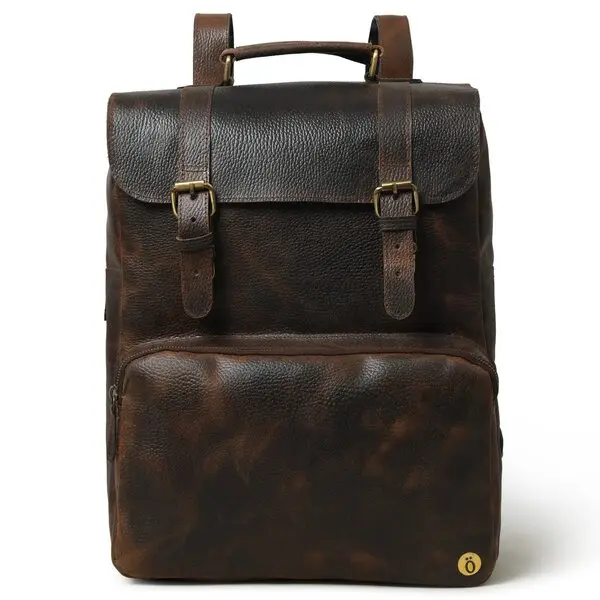DÖTCH LEATHER Cobain Leather Laptop Backpack