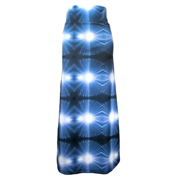 BABS BOUTIQUE NYC Body-hugging Midi Skirt - Blue/white