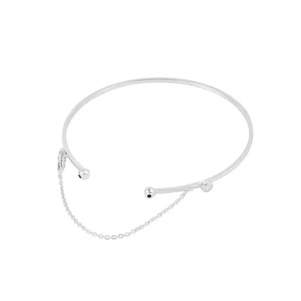 MOON LONDON Issi Gemstone Arm Cuff - Silver