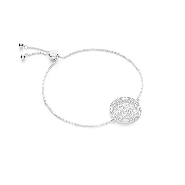 SEVEN SAINTS Sri Yantra Supreme Manifestor Bracelet - Silver