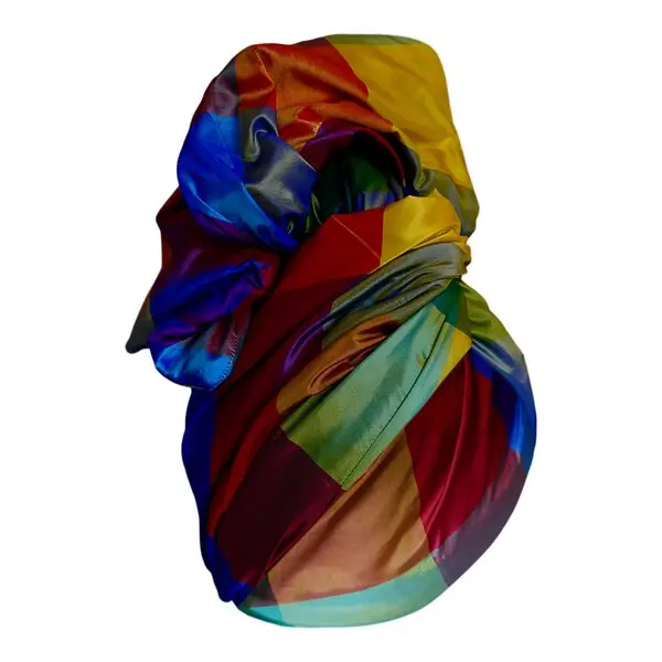 ROMER MILLINERY Twisturban® Silk Taffeta Turban - Black