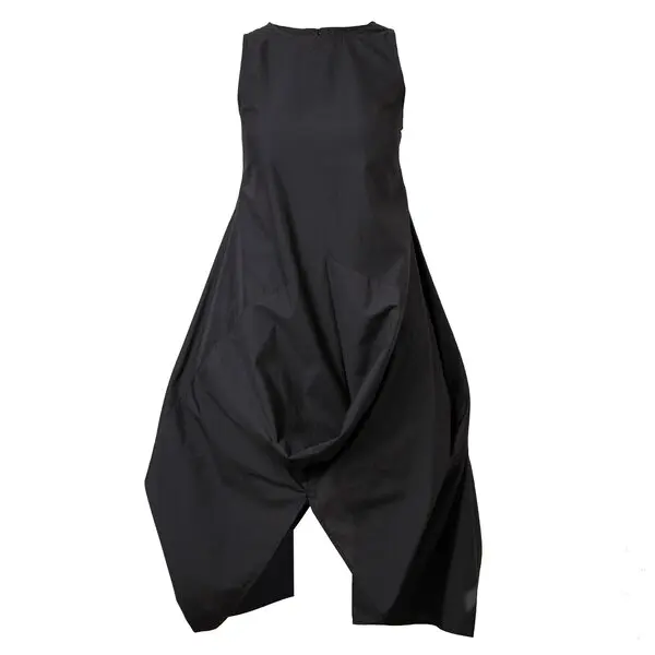METAMORPHOZA Sleeveless Asymmetric Dress - Black