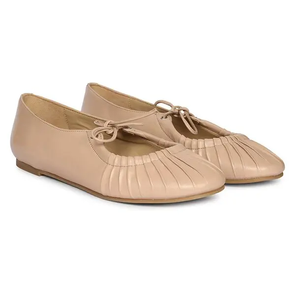 JELAVU Ellie Ballerina Flats - Brown