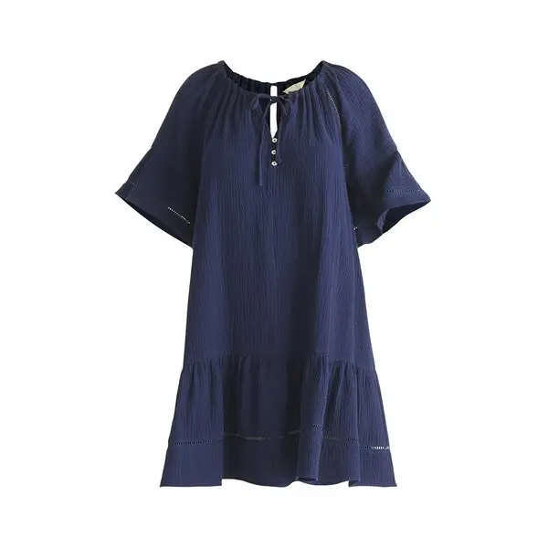 PAISIE Cheesecloth Swing Dress