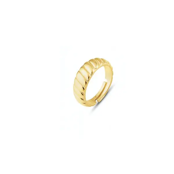 SPERO LONDON Croissant Ring In Sterling Silver Vermeil - Gold