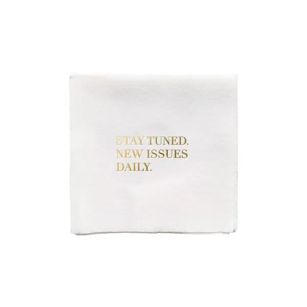 BELL'INVITO New Issues Daily Beverage Napkins - White
