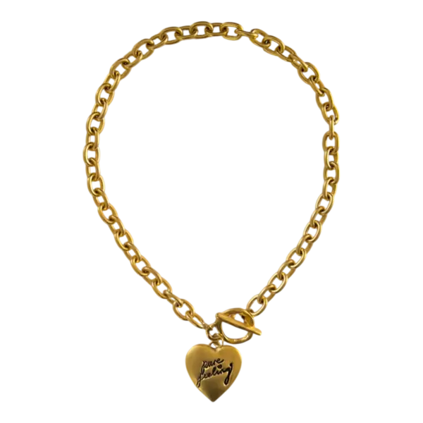 SCCOLLECTION Pure Feeling Heart Necklace - Gold