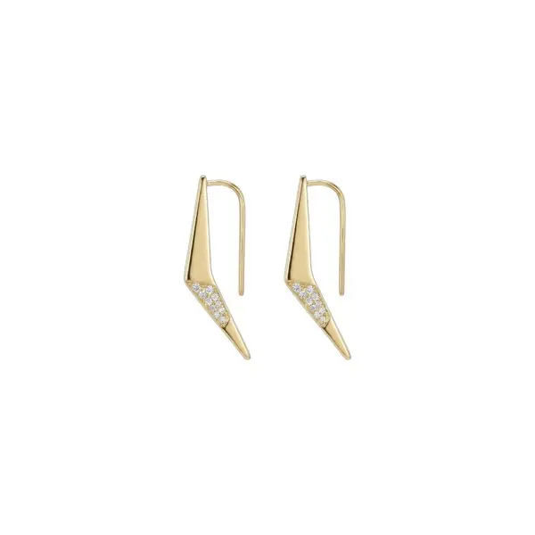 GUTTA DESIGN Boomerang Earrings With Plating - Gold