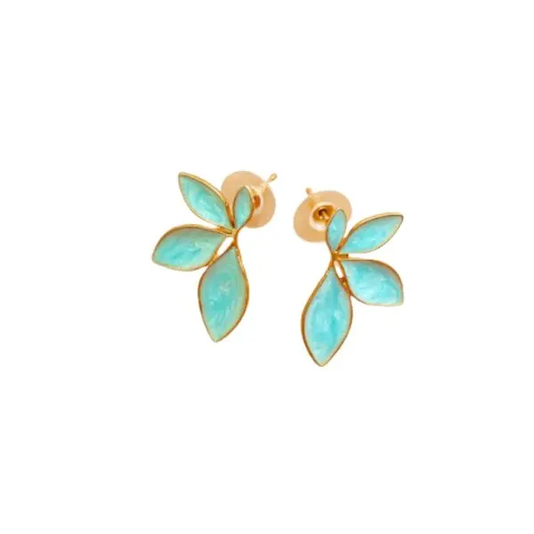 ROZ Lunara Drop Earrings - Blue