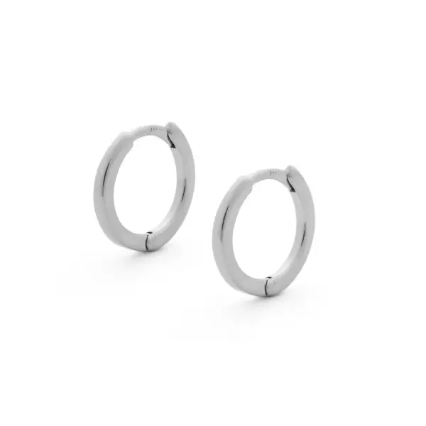 NELLOU JEWELLERY Nellou Hoop Earrings - Silver