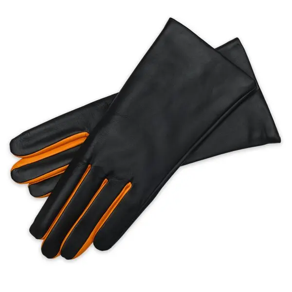 1861 GLOVE MANUFACTORY Barlette Nappa Touch Leather Gloves - Black