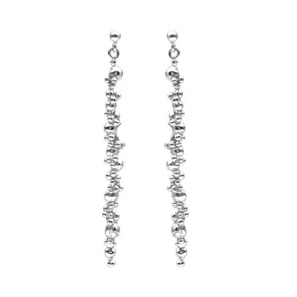 EVA REMENYI Céleste Deux Drop Earrings - Silver