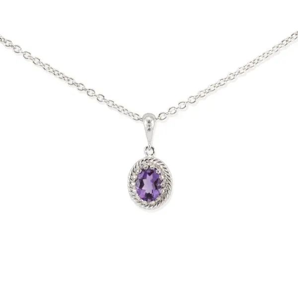 VINTOUCH ITALY Luccichio Amethyst Pendant Necklace - Purple/silver
