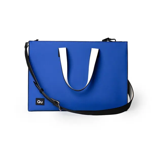 QU Matte Tote Bag - Blue
