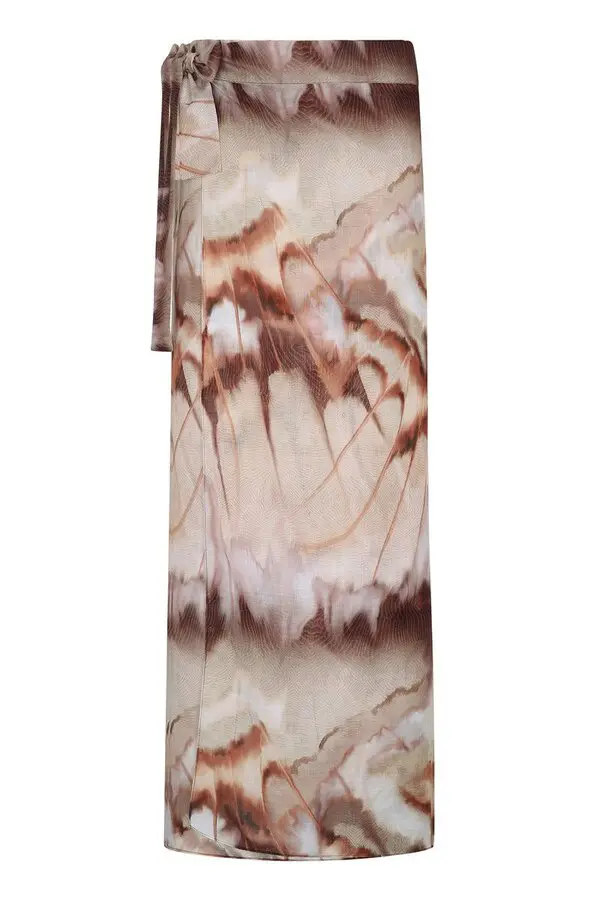 NELBLU Pareo Pareos Print Cafe - Brown