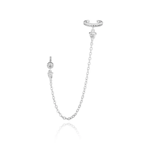AARIA LONDON Kaia Mini Cuff - Silver