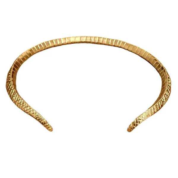 AKI ROC JEWELRY Edge Cuff Bracelet - Gold