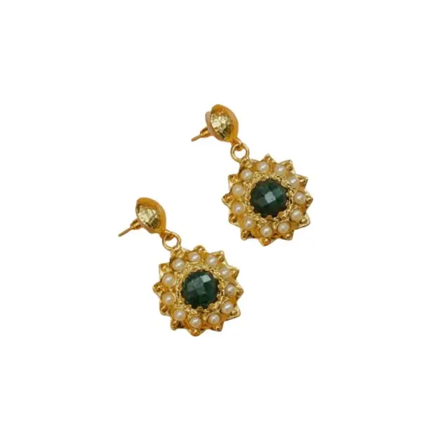 ROZ Cicek Drop Earrings - Yellow