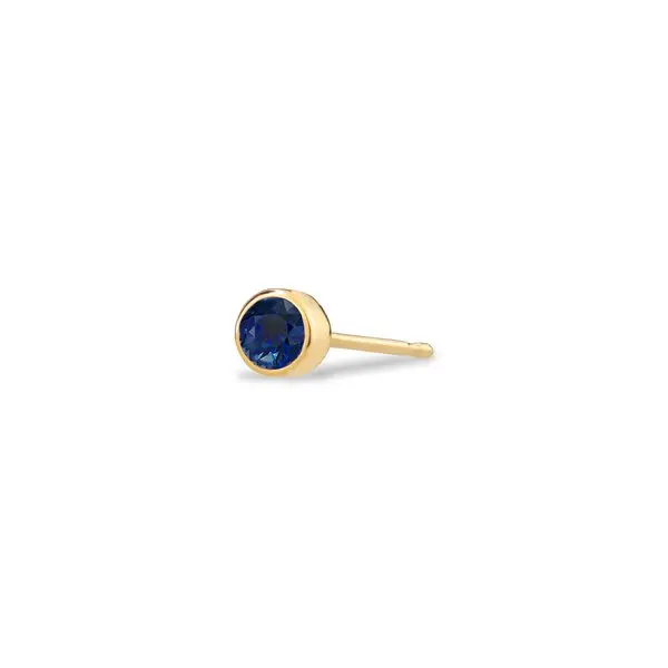 Maya Brenner Designs Gold Sapphire Stud Earring - Yellow