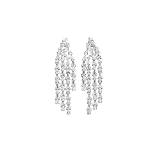 STEPHANIE BROWNE AUSTRALIA Cascade Drop Earrings - Silver