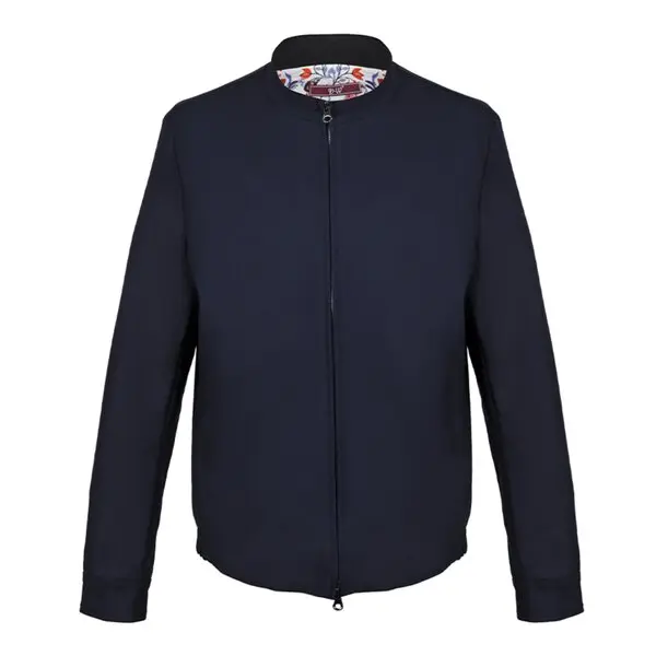 DAVID WEJ Relaxed Fit Zip-up Jacket - Blue