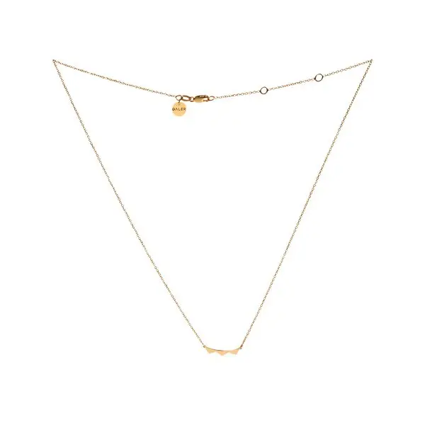 GALER 14k Fang Necklace - Gold/yellow
