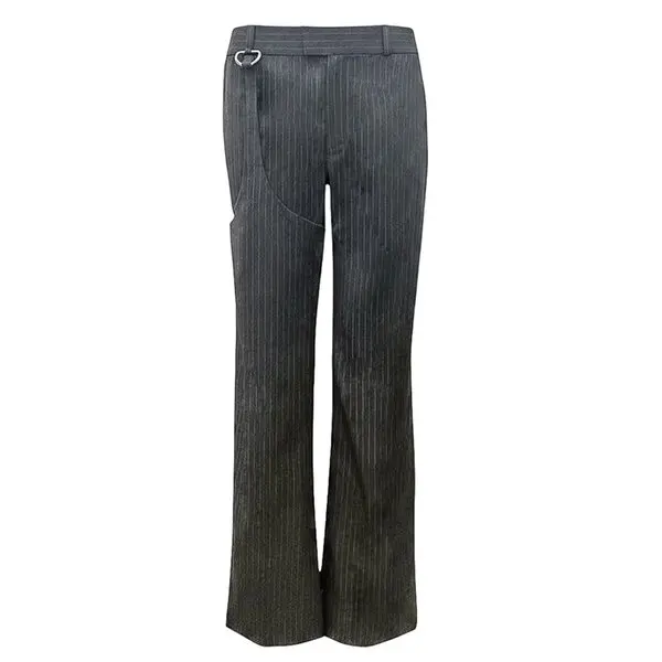 SALTEYE STUDIO Garter Pinstripe Wool Trousers