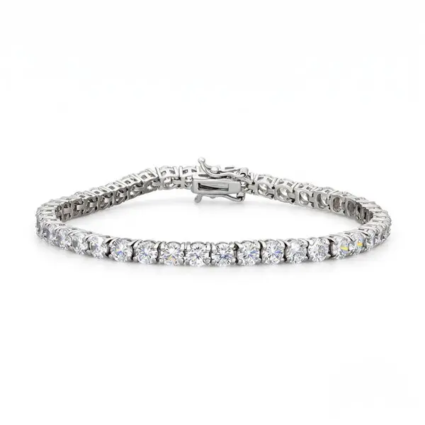 SPERO LONDON Sterling Tennis Bracelet 4mm - Silver