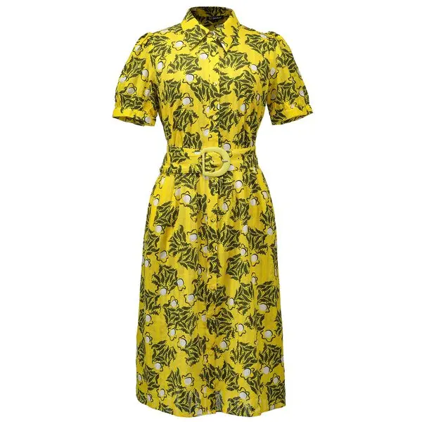 SMART AND JOY Floral Print Midi Tea-dress