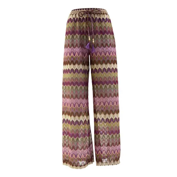 AULALA PARIS Relaxed Fit Beach Pants - Blue