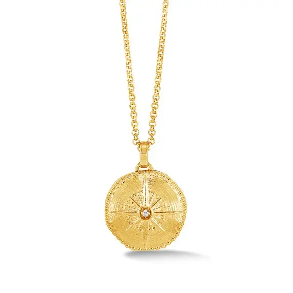 DOWER & HALL True North Diamond Locket - Gold