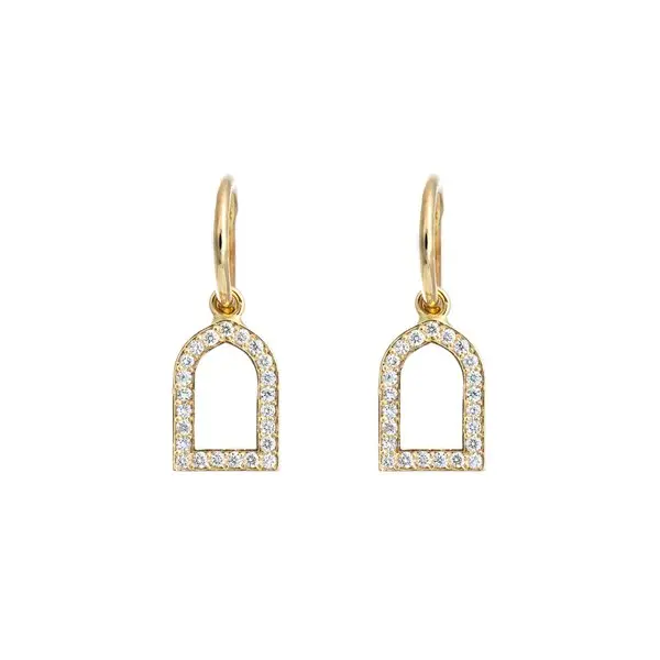 SHEIDA FARROKHI Sahra Diamond Earrings - Gold/yellow